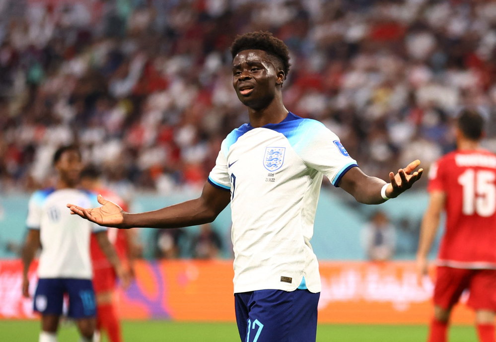 Saka’s England to face Senegal in World Cup Round of 16 | Arsenal Mania ...
